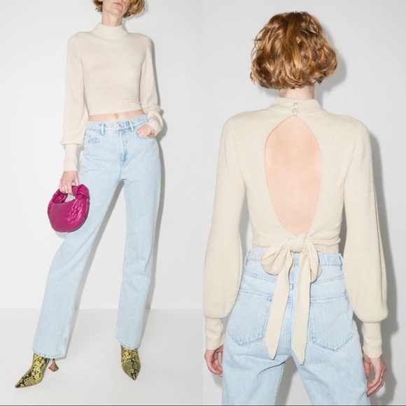 Reformation | Sweaters | Reformation Ostrea Open Back Cashmere Sweater ...